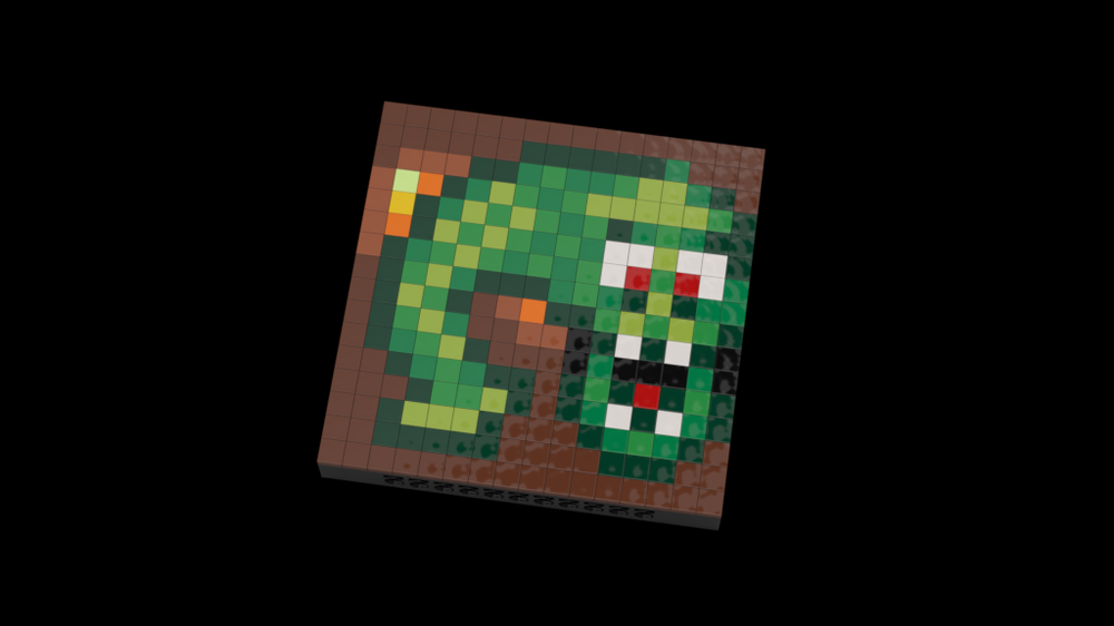 LEGO MOC Mutant Carp Mosaic by UnknownUser404 | Rebrickable - Build ...