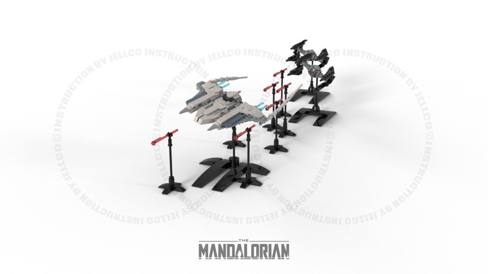 Lego Moc Micro Diorama Gauntlet Fighter Vs Tie Interceptor