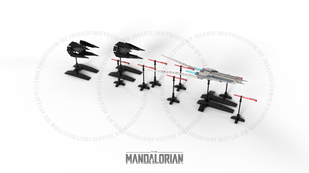 Lego Moc Micro Diorama Gauntlet Fighter Vs Tie Interceptor