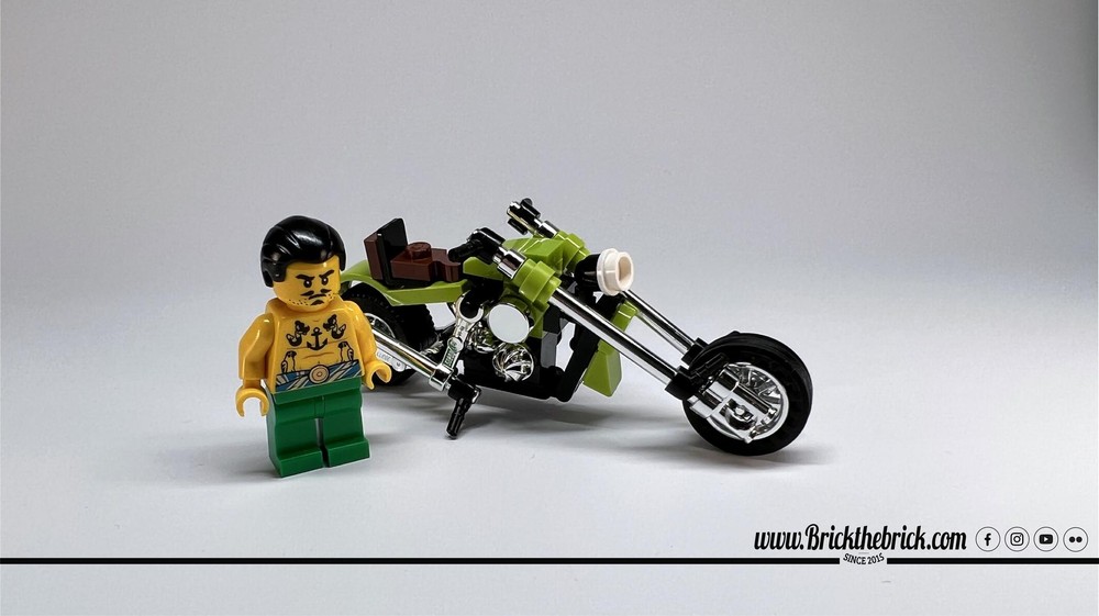 LEGO MOC GREEN CHOPPER by andrepinto | Rebrickable - Build with LEGO