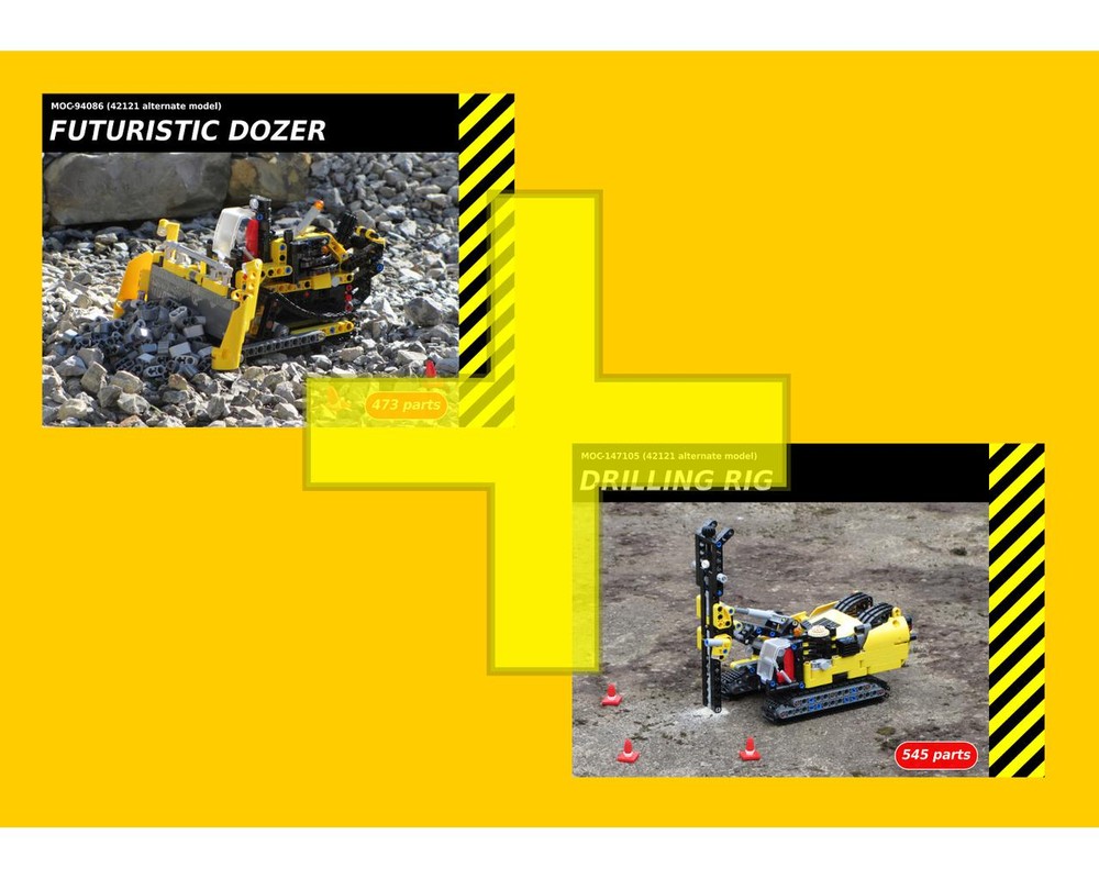 LEGO MOC 42121 alternates - Futuristic Dozer and Drilling Rig by ...
