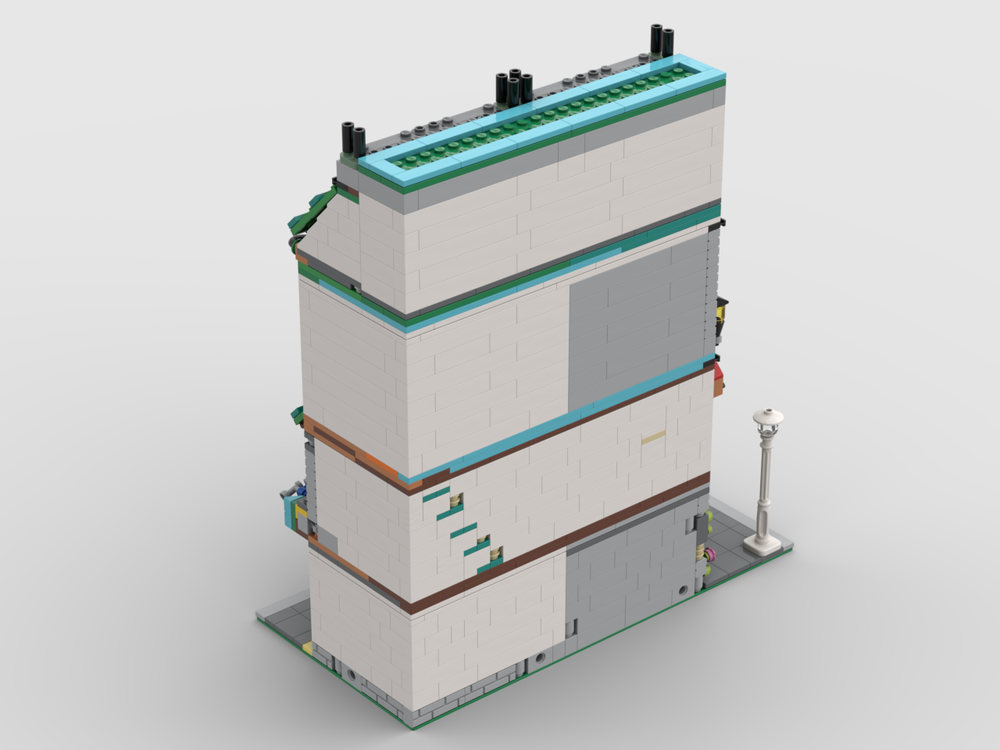 Lego Moc Cozy Flat And Model Shop Modular By Ktbrickworks Rebrickable