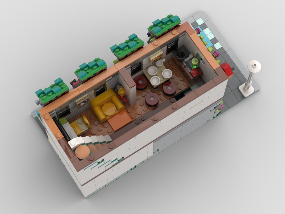 Lego Moc Cozy Flat And Model Shop Modular By Ktbrickworks Rebrickable