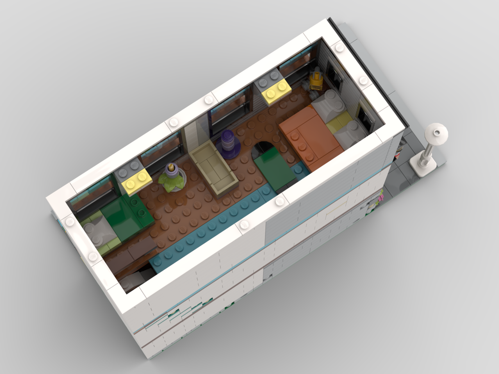 Lego Moc Cozy Flat And Model Shop Modular By Ktbrickworks Rebrickable