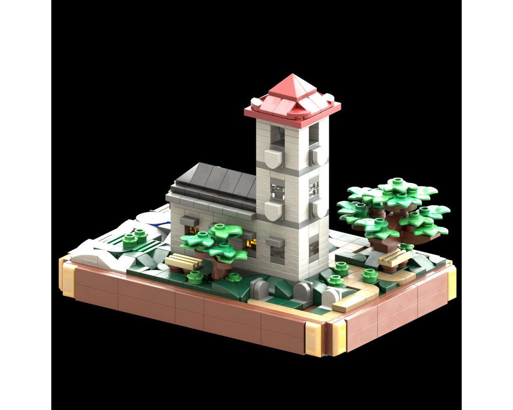 LEGO MOC Medieval church with landscape by dariusdrum | Rebrickable ...