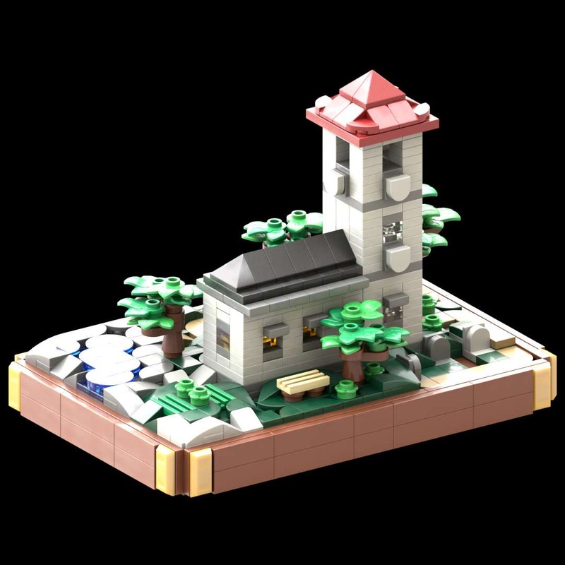 LEGO MOC Medieval church with landscape by dariusdrum | Rebrickable ...