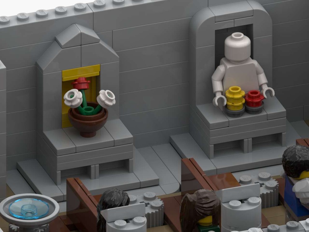 Lego Moc Medieval Cathedral By Tavernellos Rebrickable Build With Lego