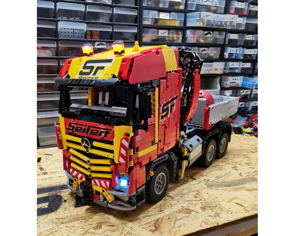 LEGO MOC Mercedes-Benz Actros Crane Truck by SF_Bricks | Rebrickable ...