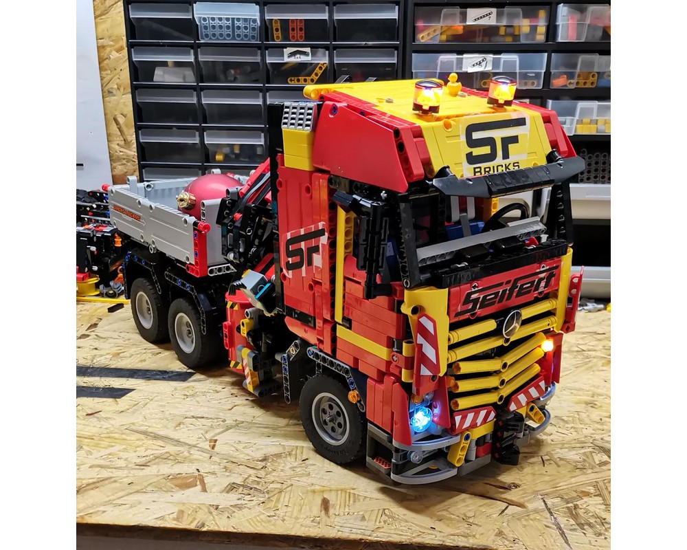 LEGO MOC Mercedes-Benz Actros Crane Truck by SF_Bricks | Rebrickable ...