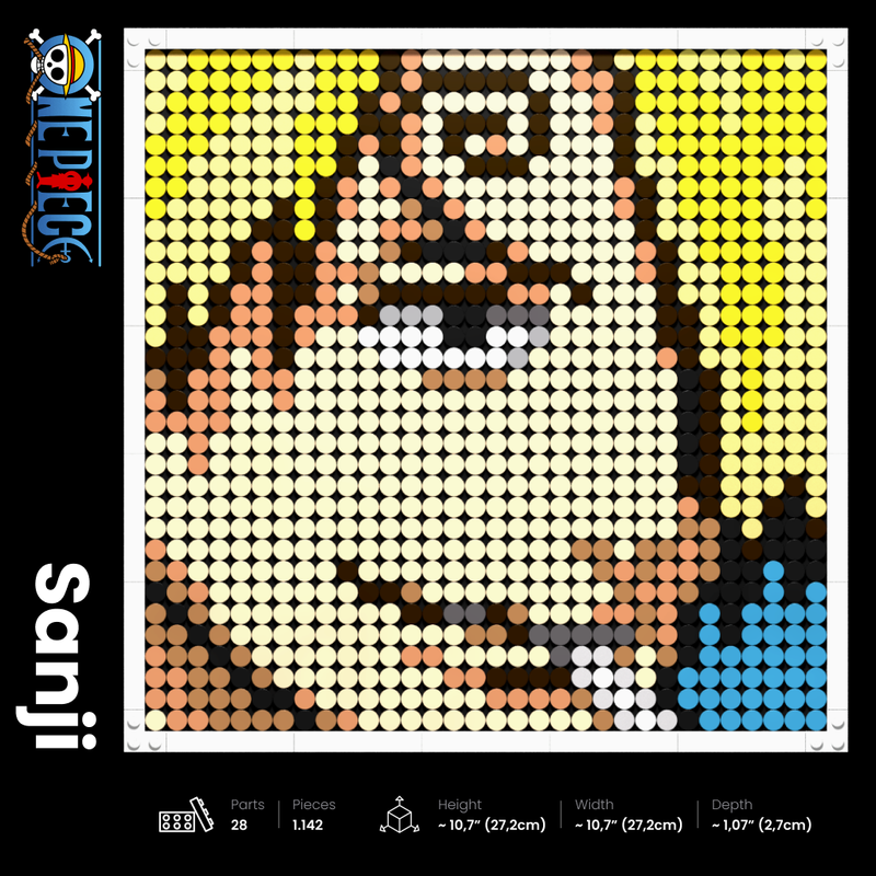 LEGO MOC MOC - [LEGO Art] One Piece // Sanji by mosaicgram ...