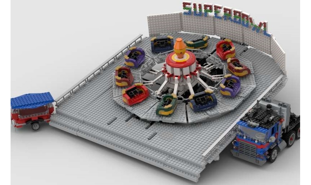 Lego Moc Superbowl Fairground Ride By Gdale Rebrickable Build With Lego