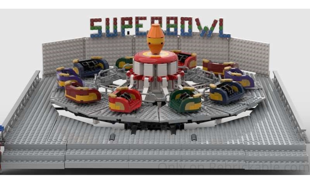 Lego Moc Superbowl Fairground Ride By Gdale Rebrickable Build With Lego