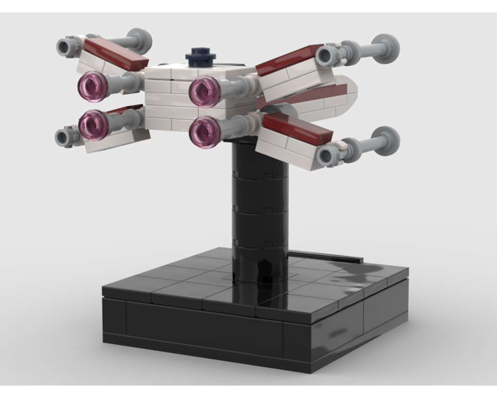 Lego Moc X Wing Microfighter Display Stand By Steineonkel Rebrickable