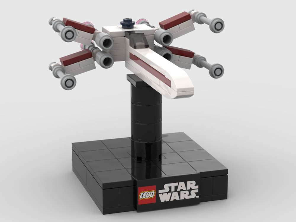 Lego Moc X Wing Microfighter Display Stand By Steineonkel Rebrickable