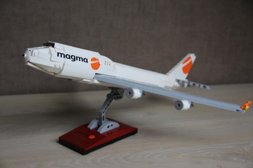 LEGO MOC Boeing 747-400 desk model by DKSbricks | Rebrickable - Build ...