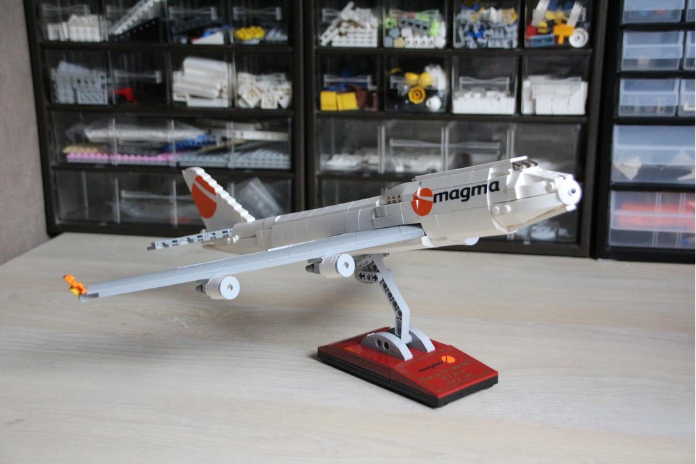 Lego Moc Boeing 747 400 Desk Model By Dksbricks Rebrickable Build