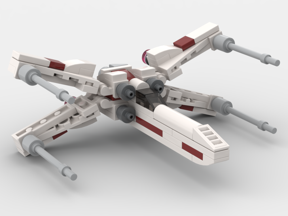 LEGO MOC Micro X-Wing by Puddloflaj | Rebrickable - Build with LEGO