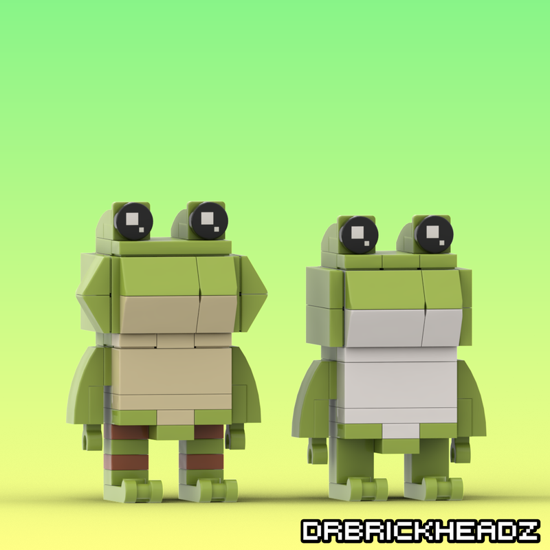 LEGO MOC Frog Naveen + Frog Tiana (Princess and the Frog) Brickheadz by ...