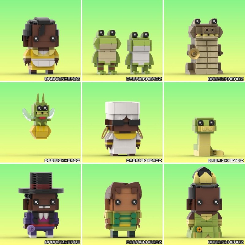 LEGO MOC The Princess and the Frog Brickheadz Collection by ...