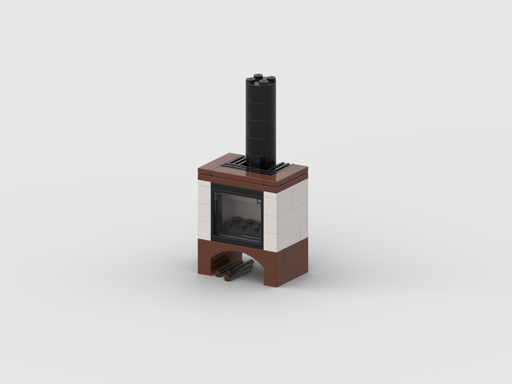 LEGO MOC "Piccolo" fireplace by Zo-Lee | Rebrickable - Build with LEGO