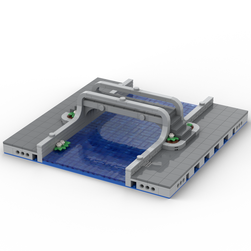 LEGO MOC MILS Canal (32x32) with pedestrian bridge by Hannas.Beverly ...