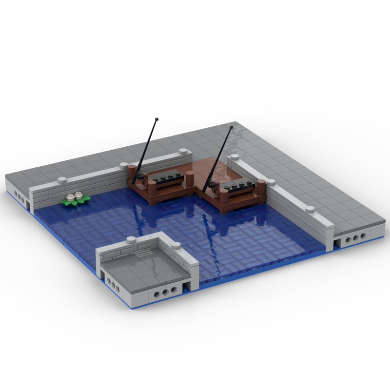 LEGO MOC MILS Canal (32x32) with fishing platform by Hannas.Beverly ...