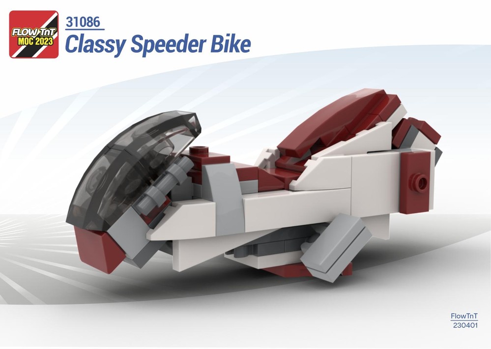 LEGO MOC Classy Speeder Bike by FlowTnT | Rebrickable - Build with LEGO