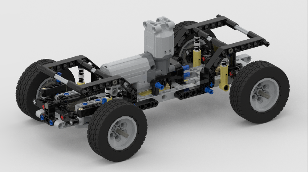 Lego Moc Simple 4x4 Technic Chassis By Mrbuddy917 Rebrickable Build