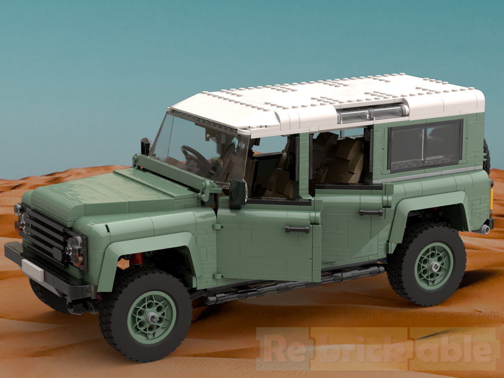 LEGO MOC Land Rover Classic Defender 110 by DaapMechEng | Rebrickable ...