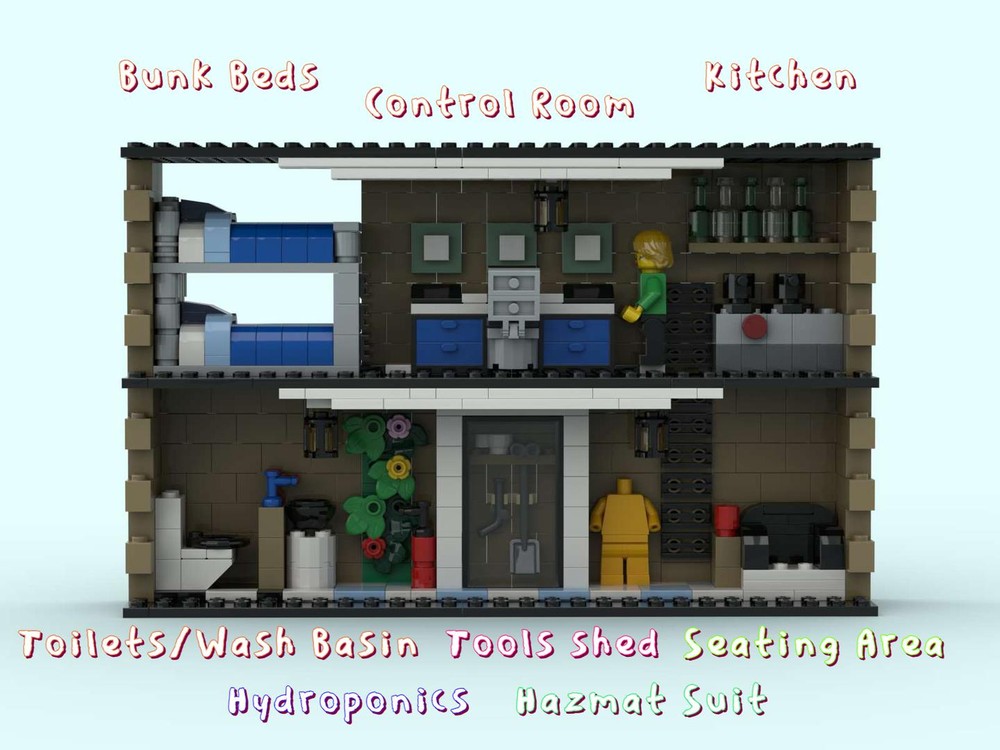 LEGO MOC-148355 Apocalypse Bunker by @LegoRedders | Rebrickable - Build ...