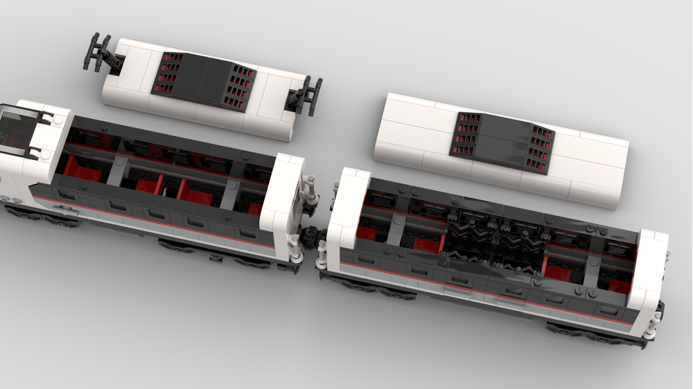 Lego Moc High Speed Train By Aja Rebrickable Build With Lego