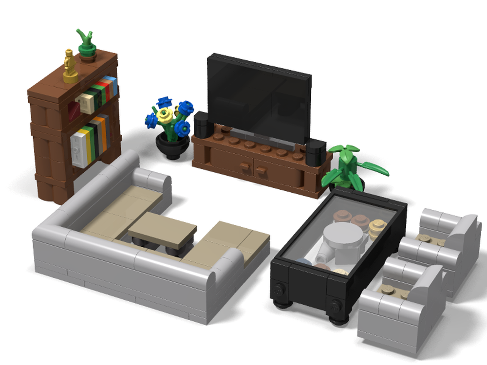 LEGO MOC Living Room Accessory Pack by GIB Studios | Rebrickable - Build with LEGO