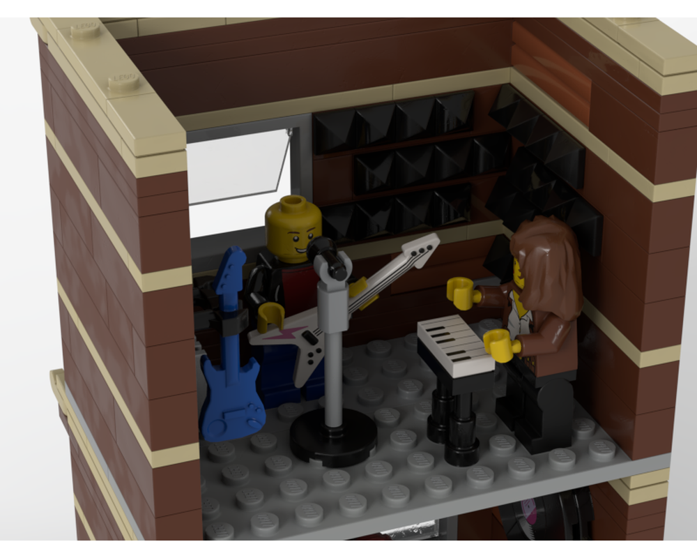LEGO MOC Mini-modular Music Store and Studio by MI77 | Rebrickable ...
