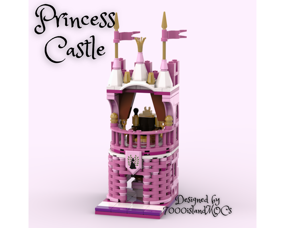 LEGO MOC Pink Princess Castle by 7000islandMOCs | Rebrickable - Build ...