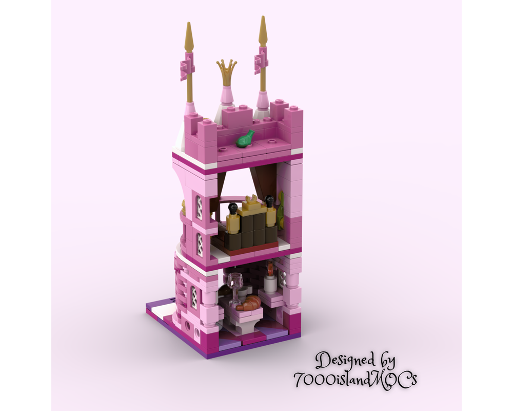 LEGO MOC Pink Princess Castle by 7000islandMOCs | Rebrickable - Build ...