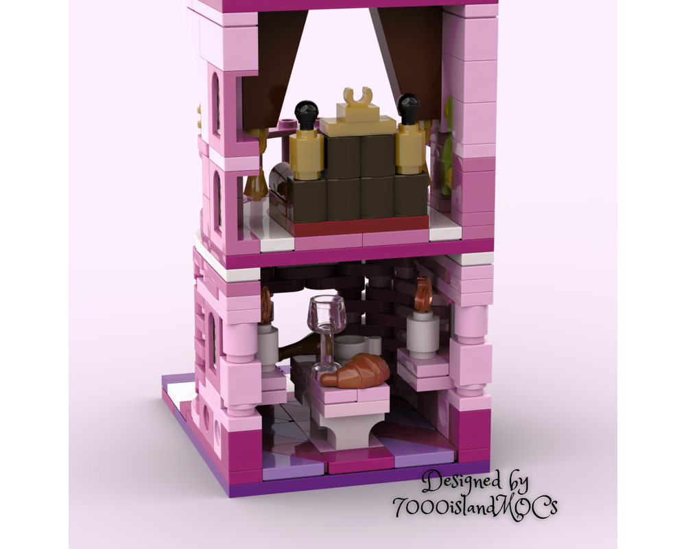 LEGO MOC Pink Princess Castle by 7000islandMOCs | Rebrickable - Build ...