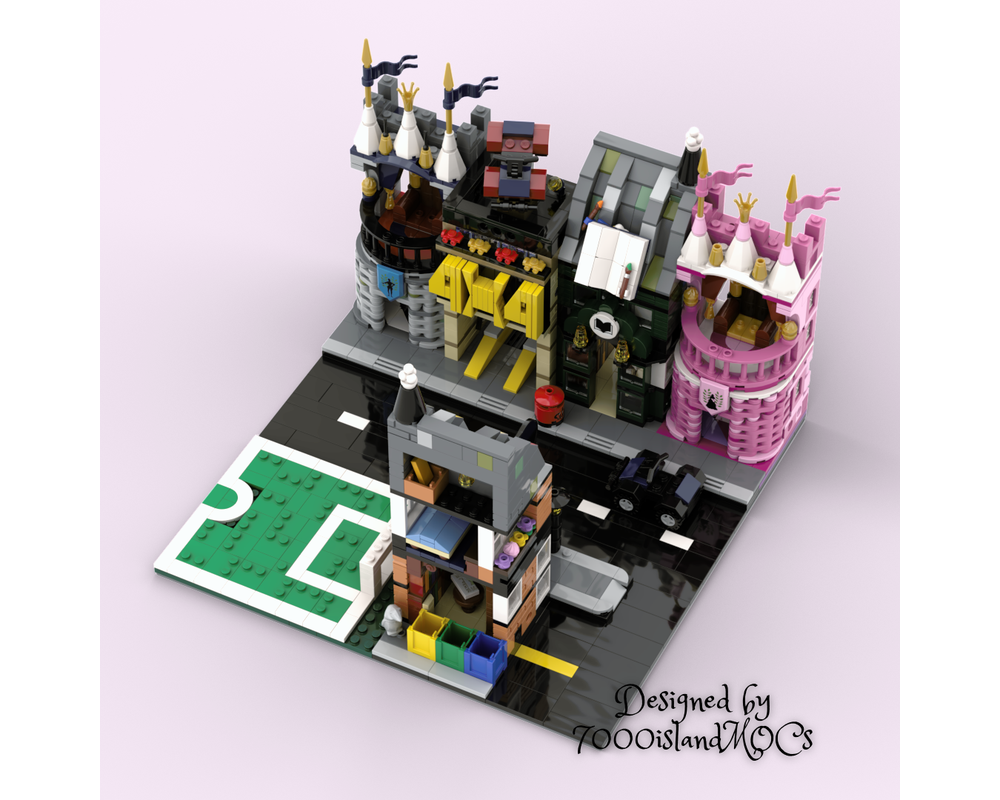 LEGO MOC Pink Princess Castle by 7000islandMOCs | Rebrickable - Build ...