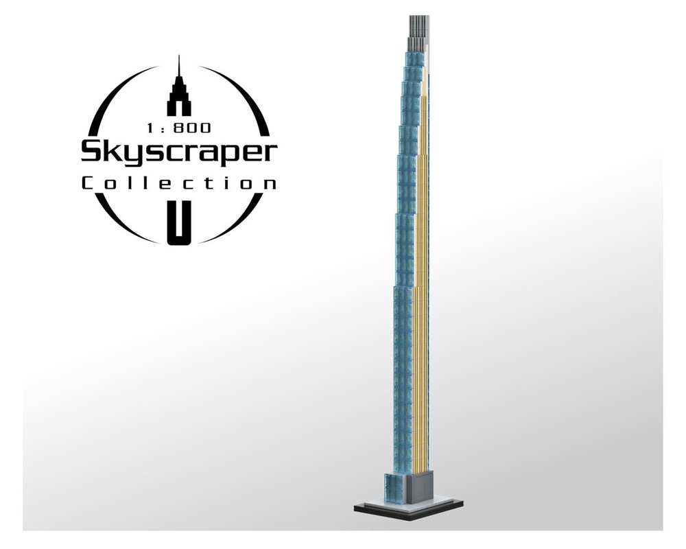 LEGO MOC 111 West 57th Street 1:800 Scale (Steinway Tower) by SPBrix ...