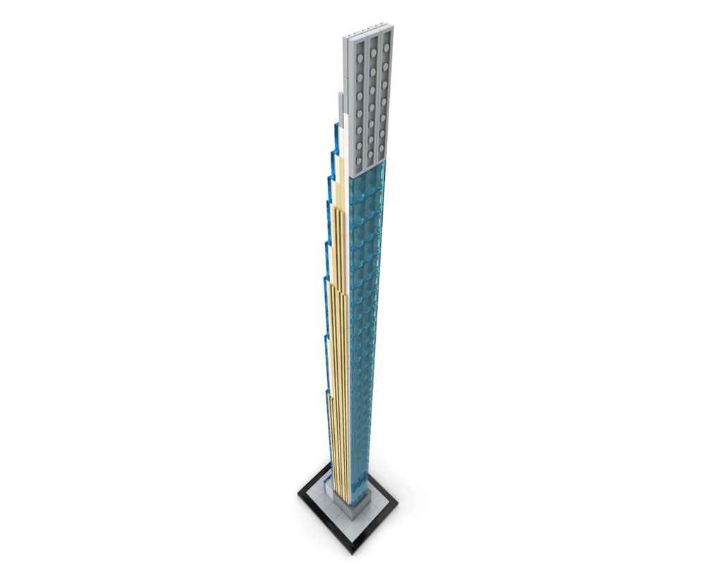LEGO MOC 111 West 57th Street 1:800 Scale (Steinway Tower) by SPBrix ...