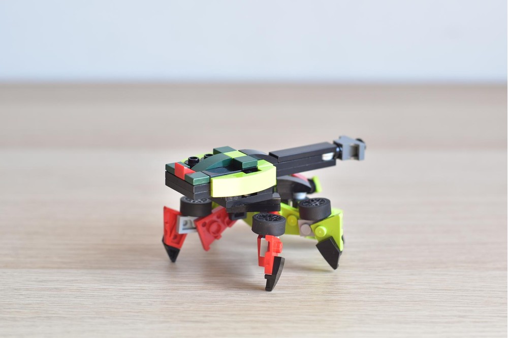 Lego Moc Spider Robot Tank Mech With Heavy Cannon From The Future By