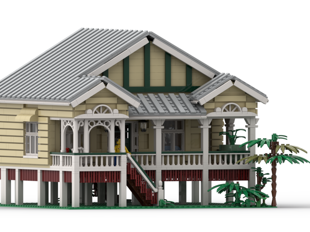 LEGO MOC Traditional Queenslander by AussieShazza | Rebrickable - Build ...