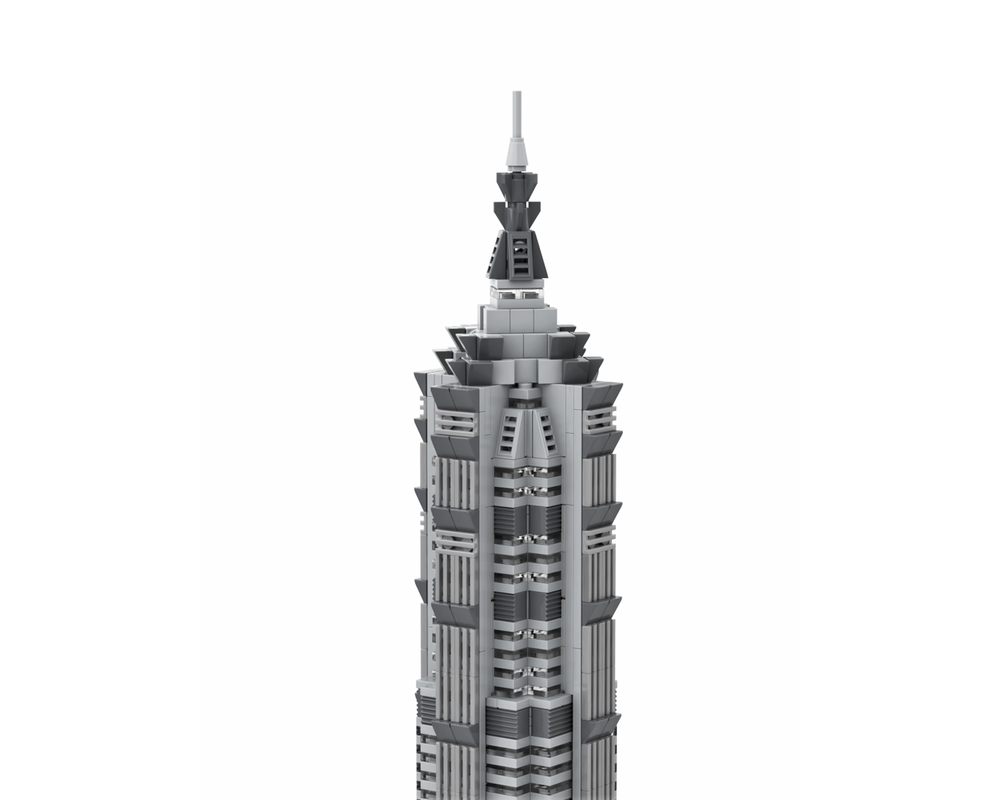 Lego Moc Jin Mao Tower 1800 Scale By Spbrix Rebrickable Build With