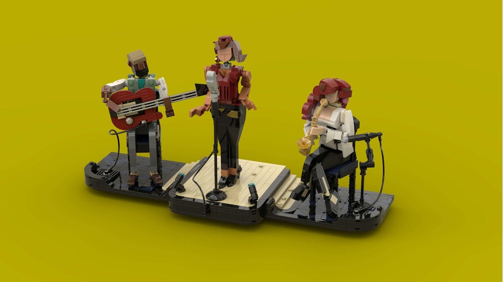 LEGO MOC Jazz Guitarist by Blockhead72 | Rebrickable - Build with LEGO