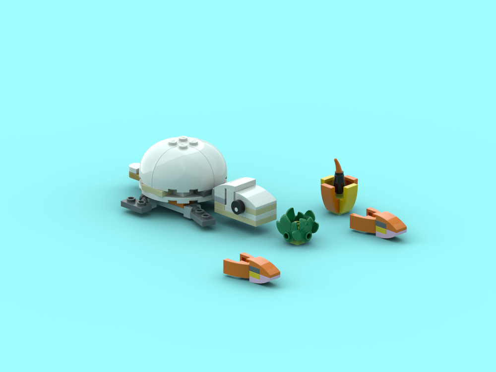 LEGO MOC Turtle by P4tp4t | Rebrickable - Build with LEGO