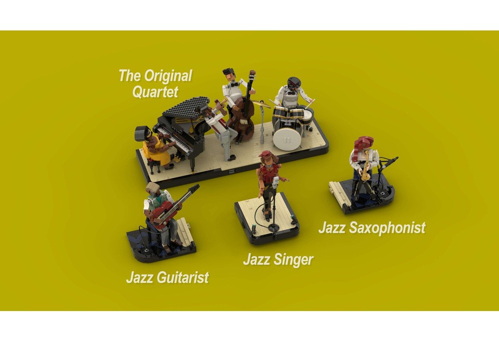 LEGO MOC Jazz Saxophonist by Blockhead72 | Rebrickable - Build with LEGO