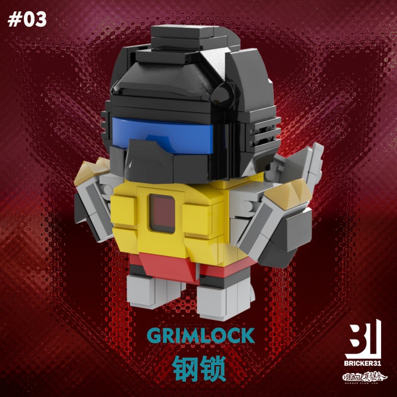 LEGO MOC MOC - Brickheadz GRIMLOCK by Bricker31 | Rebrickable - Build ...