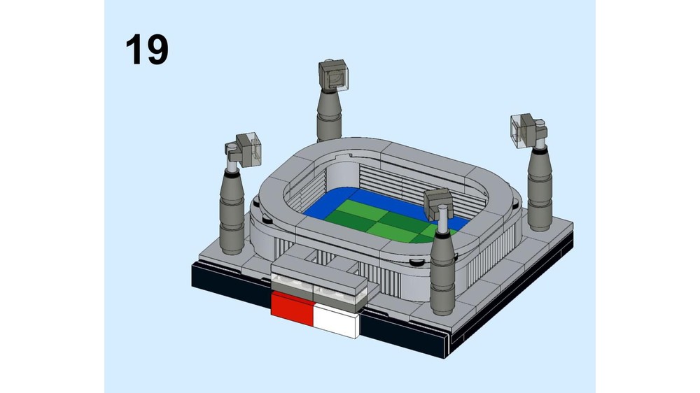 LEGO MOC Feijenoord De Kuip Landmark (Rotterdam, Netherlands) by Tiny ...