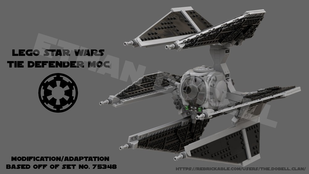 LEGO MOC Lego Imperial Tie Defender MOC - Modification/Adaptation of ...
