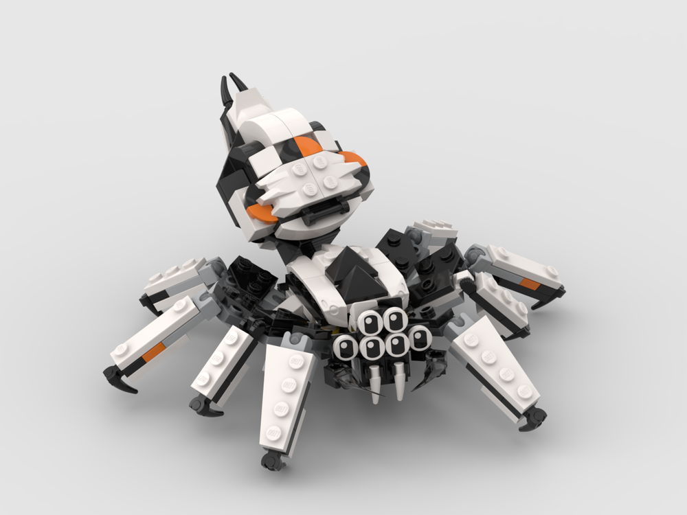 Lego Moc Jumping Spider By Sparrowlegs Rebrickable Build With Lego