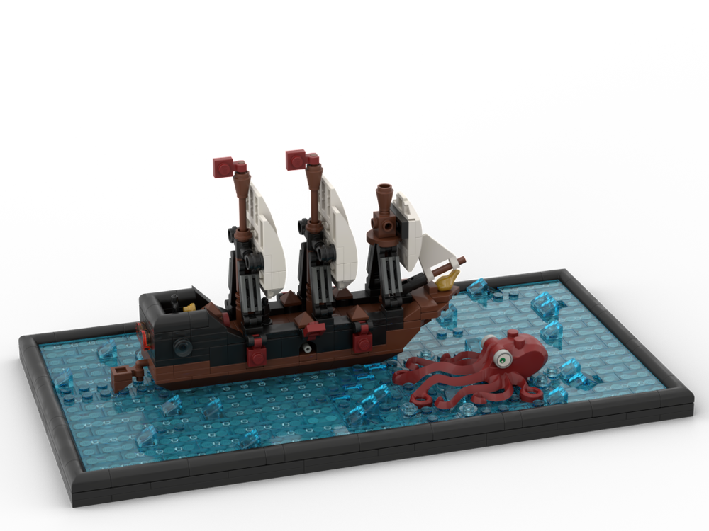 LEGO MOC Mini Pirate Ship - Meeting The Kraken by graeymaelkyn ...